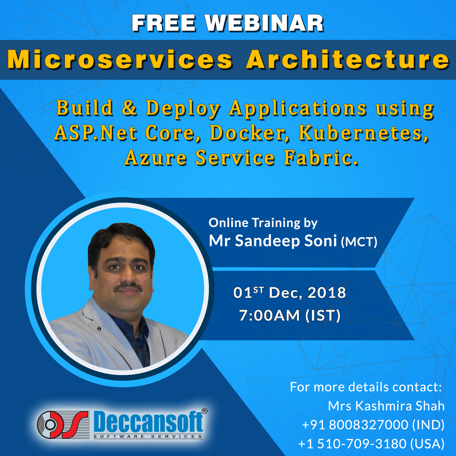 Deccansoft is conducting a FREE Webinar on Microservices Architecture